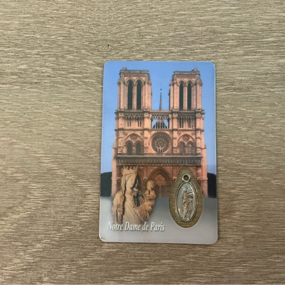 Jewelry | Notre Dame De Paris Plastified Card Medal Of Holy Virgin Mary ...